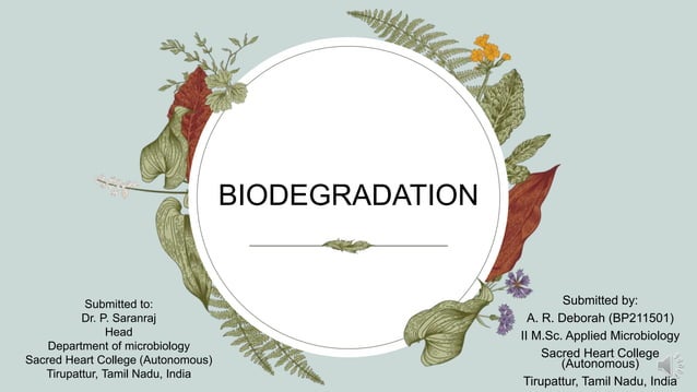 Biodegradation.pptx | Chemistry | Science