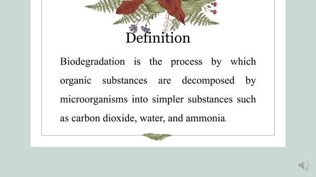 Biodegradation.pptx | Chemistry | Science