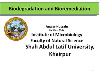 Biodegradation and bioremediation | PDF