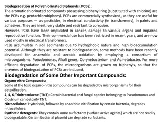 Biodegradation and bioremediation of xenobiotics | PPTX