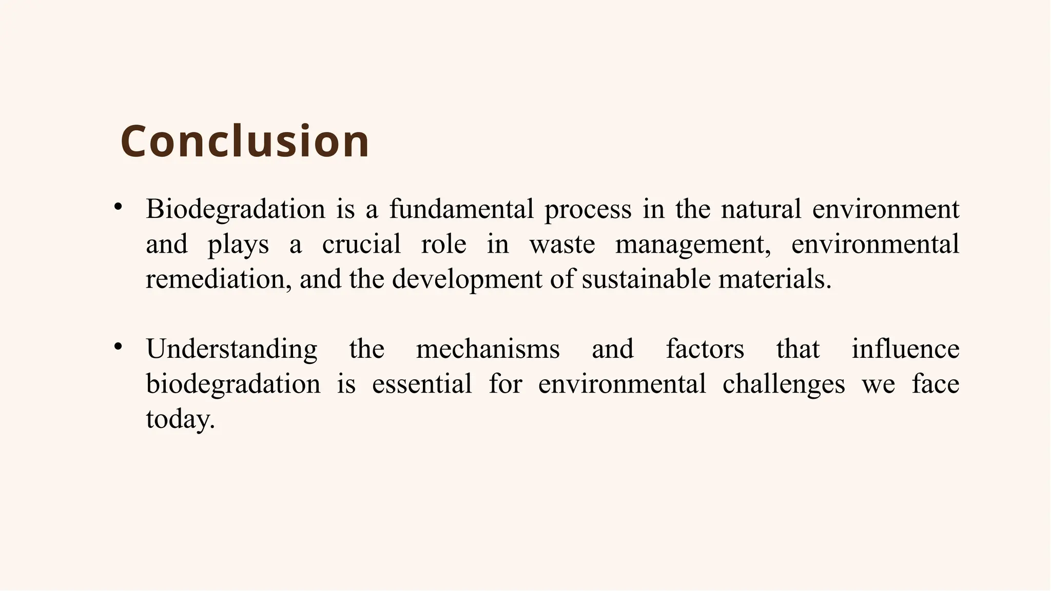 Biodegradation , biodegradable triangle and it's process. | PPT