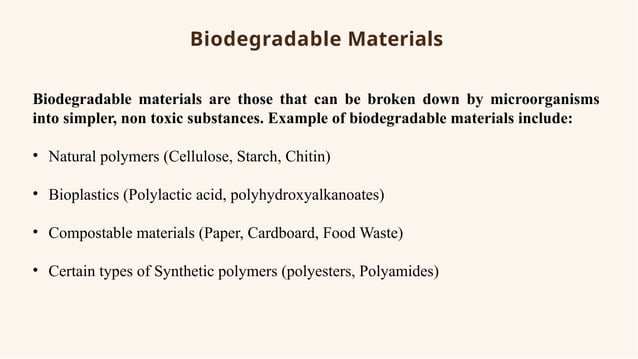 Biodegradation , biodegradable triangle and it's process. | PPT