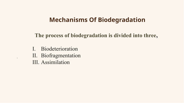 Biodegradation , biodegradable triangle and it's process. | PPT