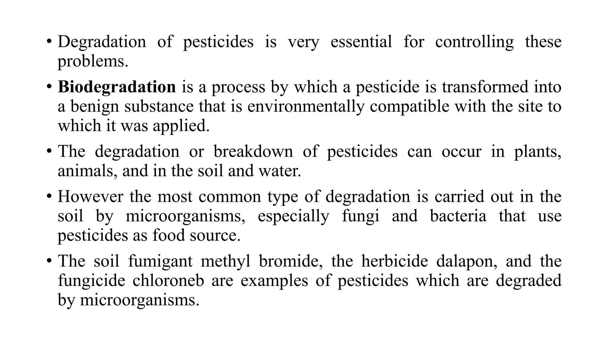 Biodegradation of pesticides | PDF
