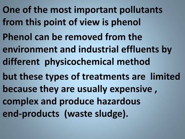 Biodegradation of phenol by microalgae | PPT