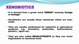 Biodegradation of xenobiotics | PPTX