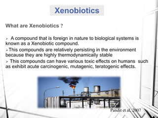 Biodegradation of xenobiotics | PPTX