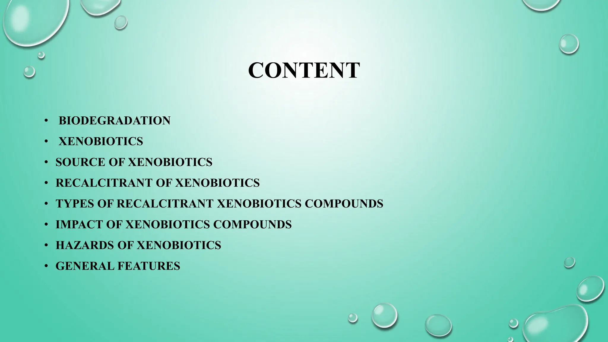 Biodegradation of xenobiotics ..pptx