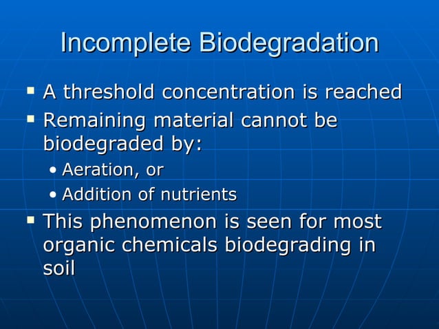 Biodegradation study of diesel and surrogate compounds of | PPT