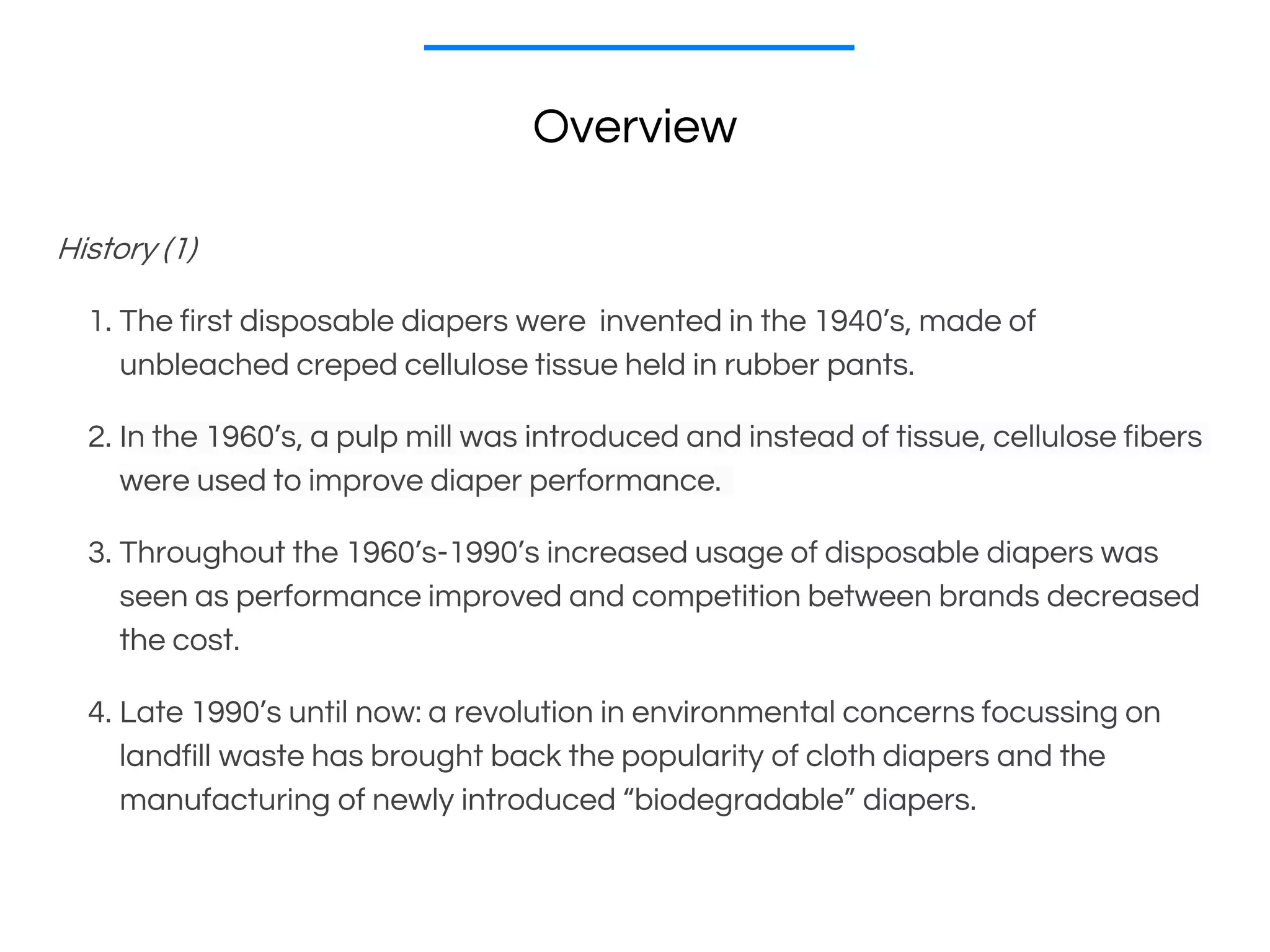 Biodegradable Diapers in The Market | PPTX