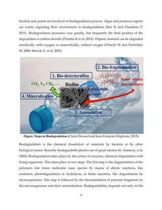 Biodegradation of Organic Compound and Plastic Materials | PDF