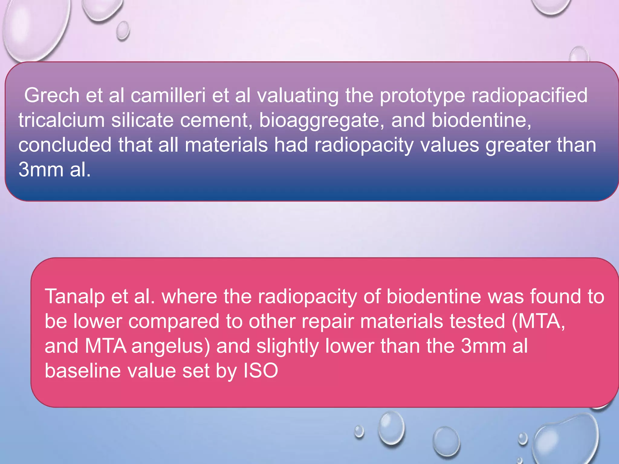 Biodentine (newer material in dentistry) | PPTX