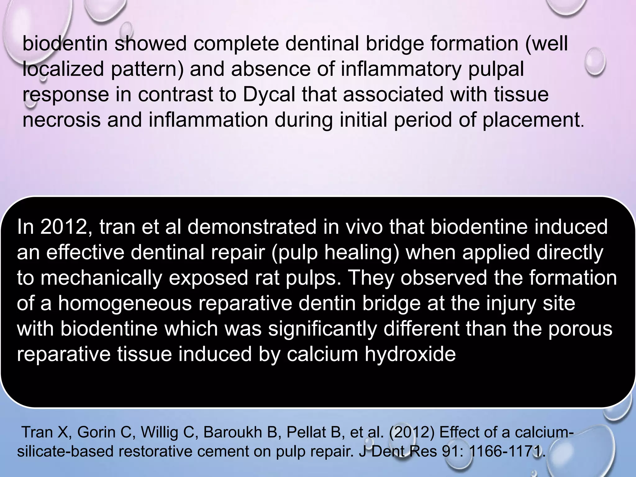 Biodentine (newer material in dentistry) | PPTX