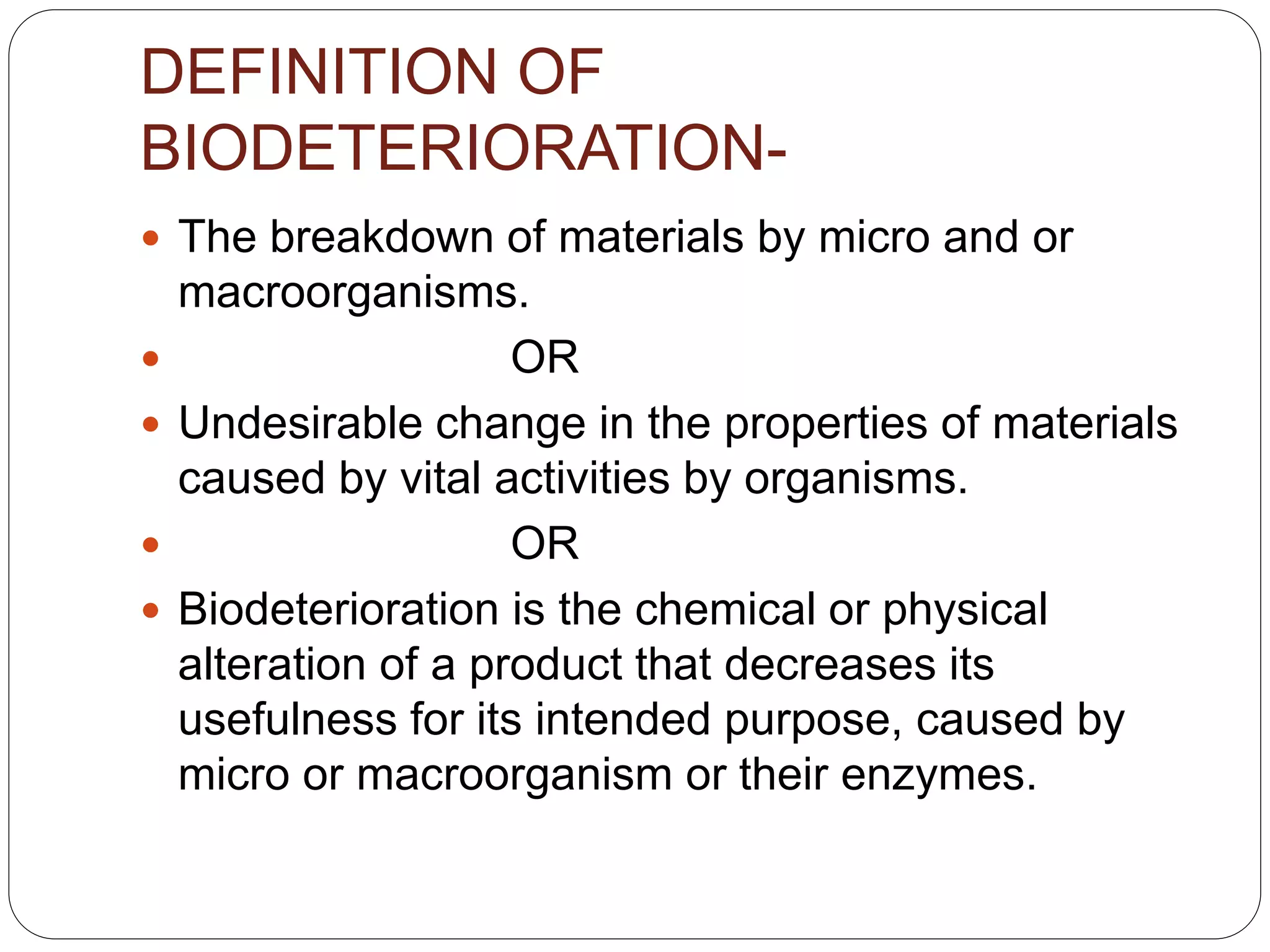 Biodeterioration of paper and leather ppt.. | PPTX