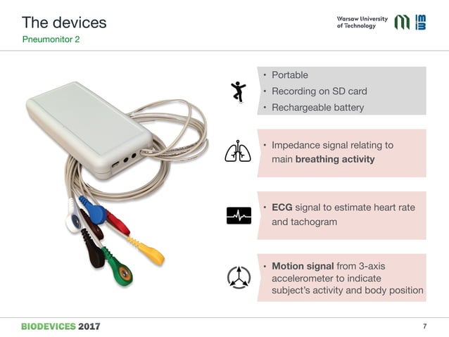 Ambulatory Devices Measuring Cardiorespiratory Activity with Motion | PPT