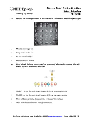 Bio diagram questions solutions By Prisha | PDF