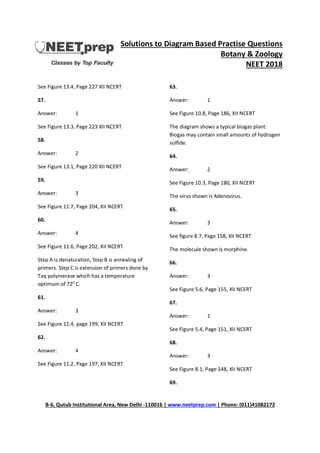 Bio diagram questions solutions By Prisha | PDF