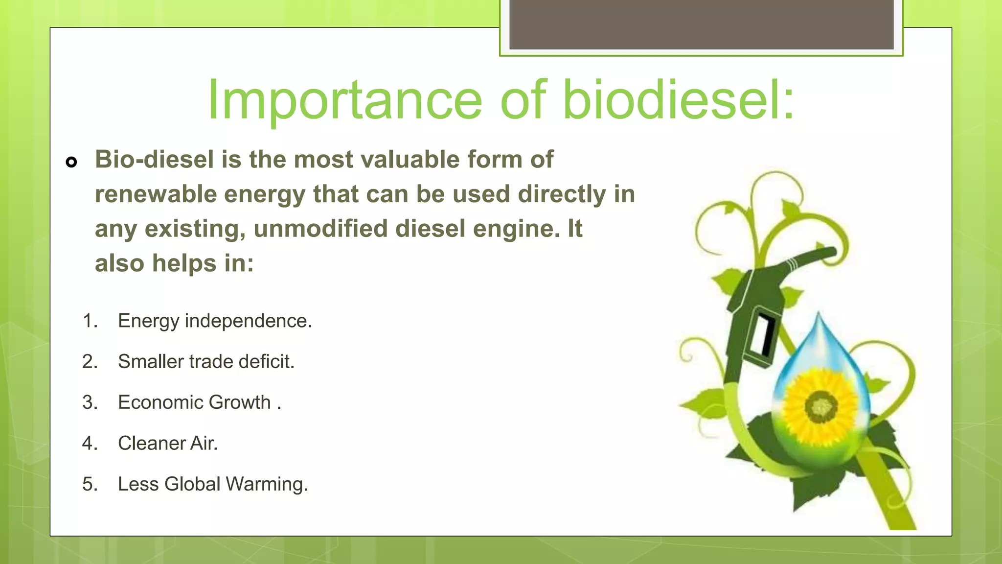 Biodiesel | PPTX