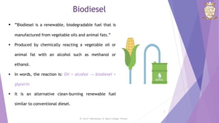 Biodiesel | PPTX