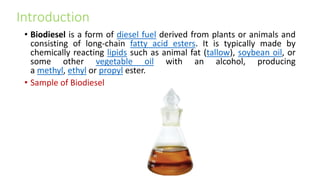 Biodiesel | PPTX