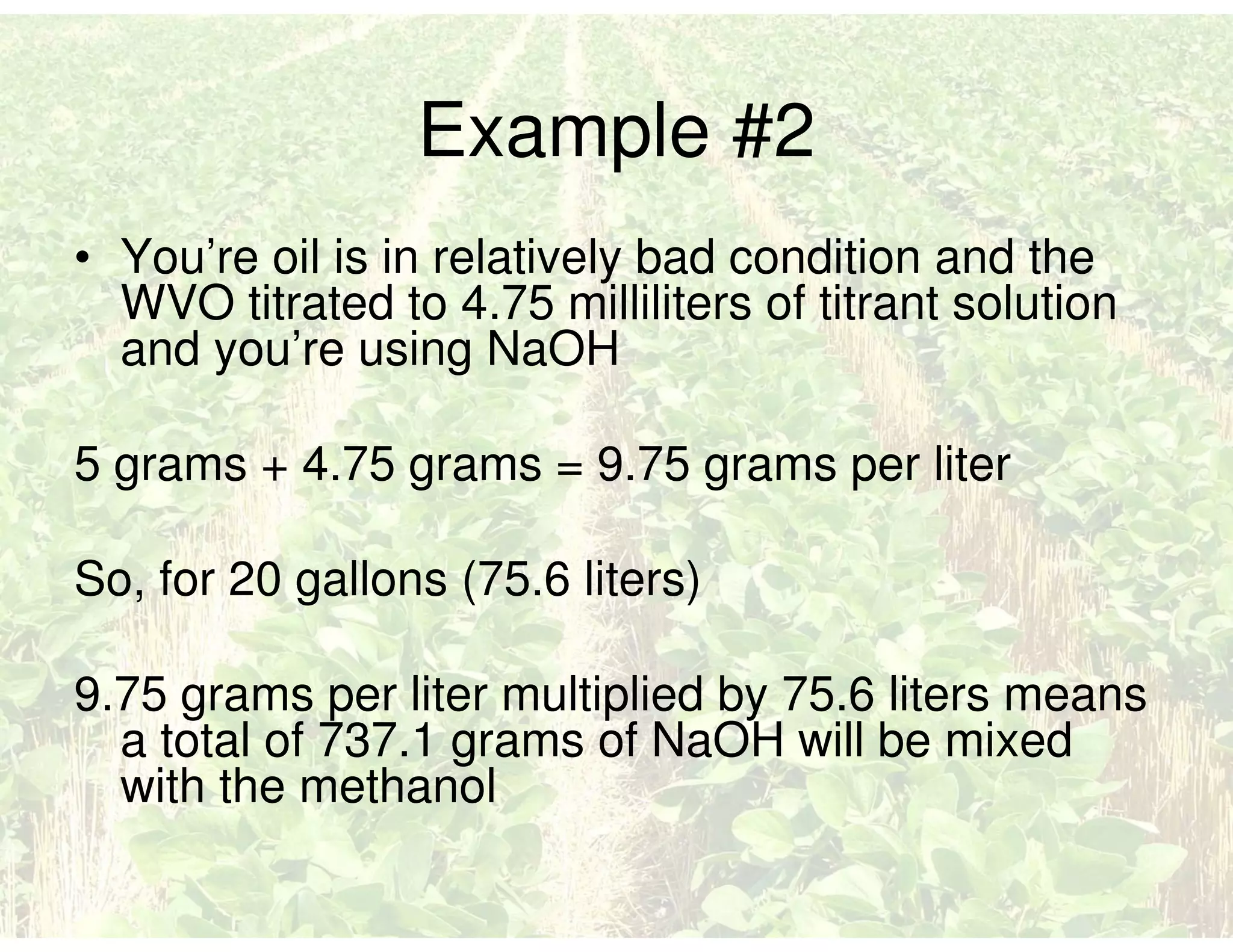 Small Scale Biodiesel Production | PPT