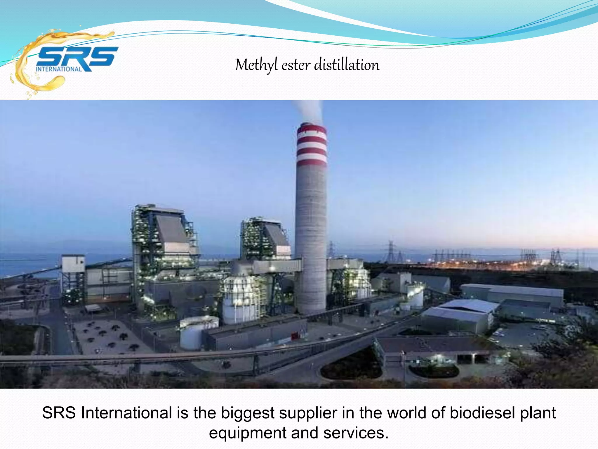 Biodiesel distillation | PPTX