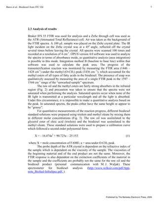 Biodiesel Production from Jatropha Curcas Oil Using Potassium Carbonate as an Unsupported ...