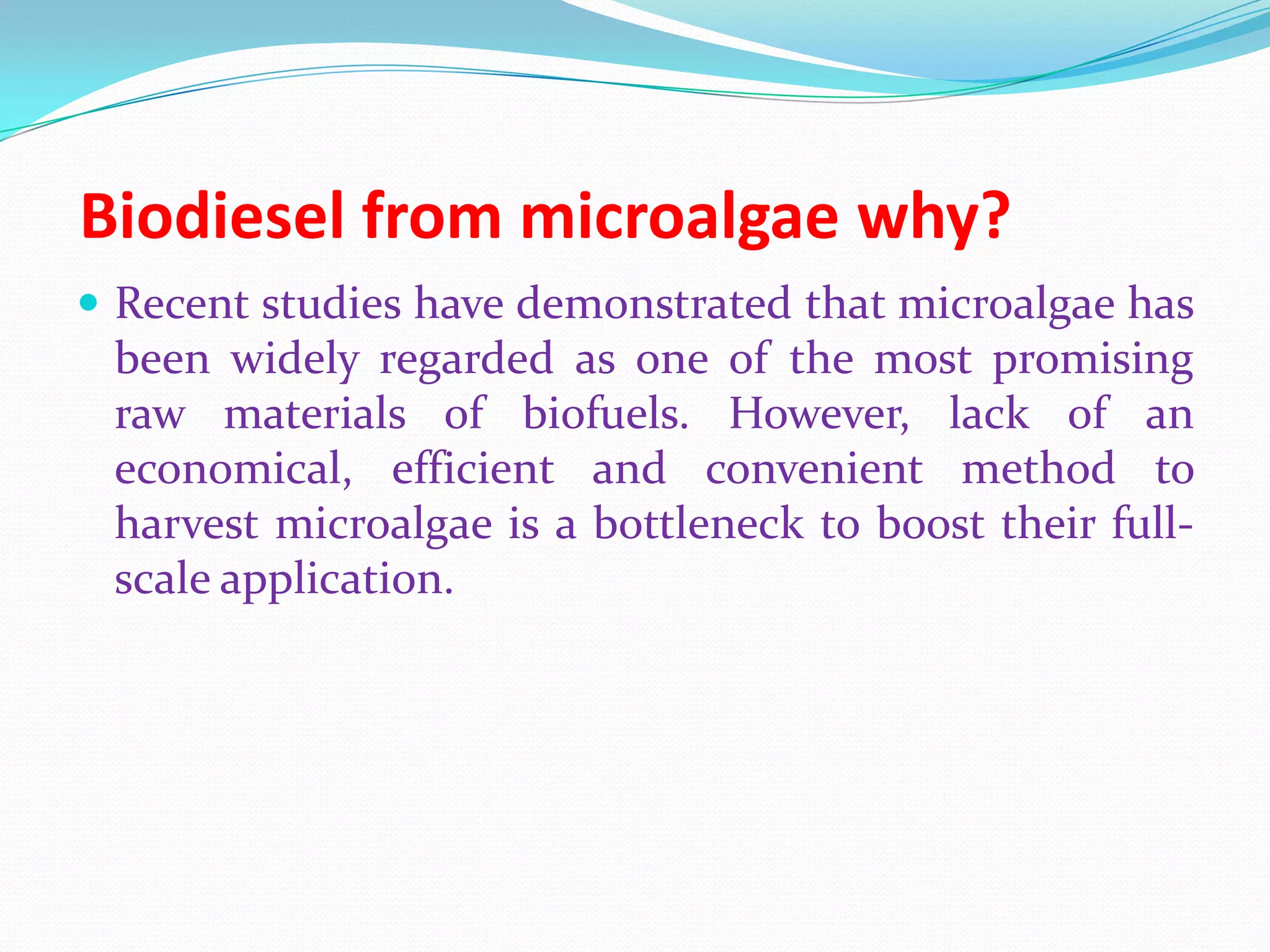Biodiesel from microalgae production methods - a review | PPTX