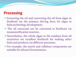 Biodiesel from microalgae production methods - a review | PPTX