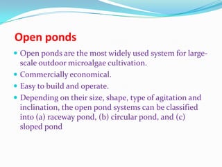 Biodiesel from microalgae production methods - a review | PPTX