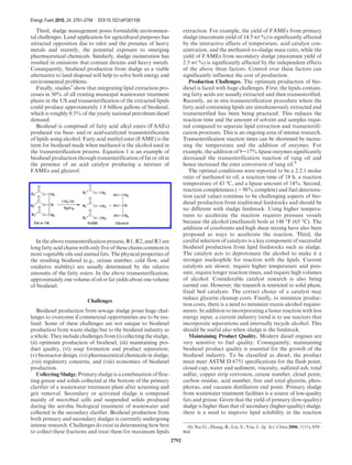 Biodiesel From Sewage Sludges | PDF