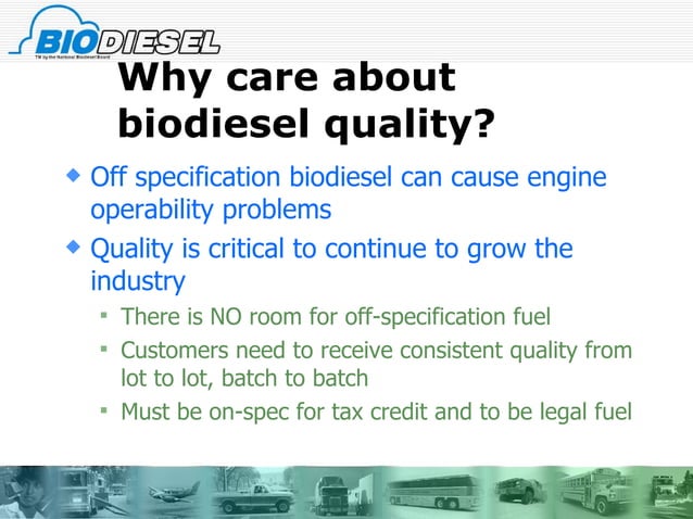 Biodiesel fuel quality | PPT