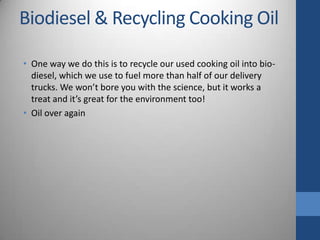 Biodiesel made from used cooking oil | PPTX