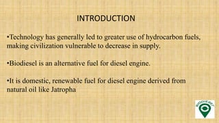 Biodiesel ppt | PPTX | Agriculture | Industries