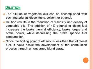 Biodiesel production | PPTX