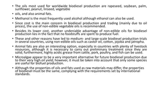 Biodiesel production and preparation techniques | PDF
