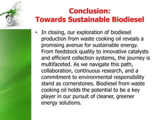 Biodiesel production from Waste Cooking Oil powerpoint project.pptx