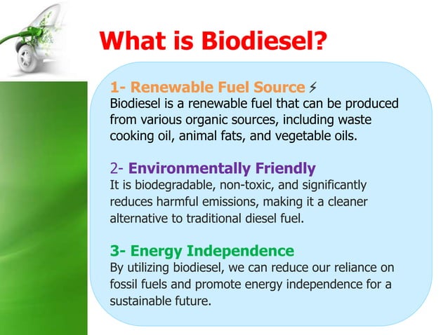 Biodiesel production from Waste Cooking Oil powerpoint project.pptx ...