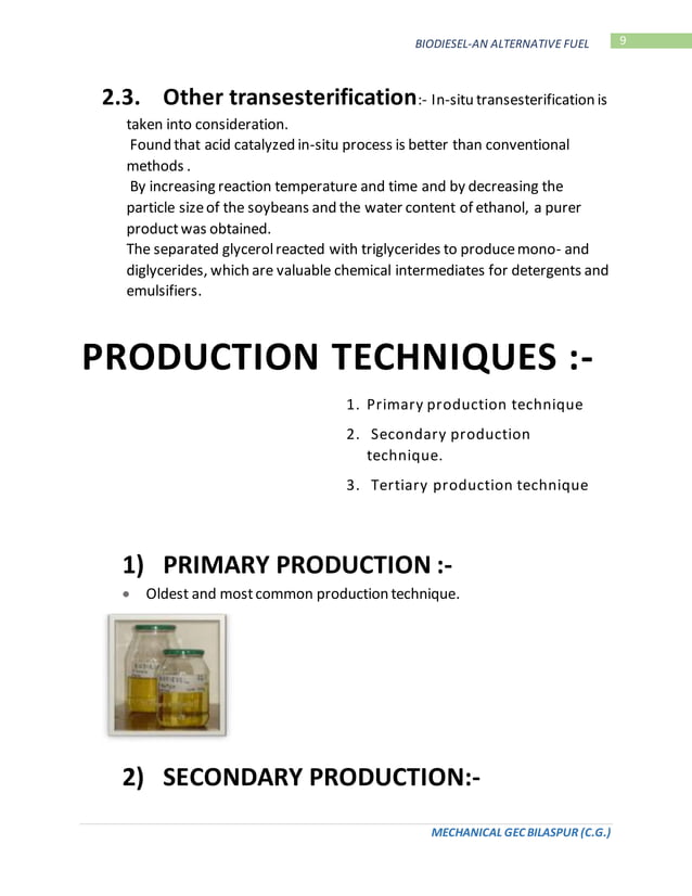 Biodiesel - an alternative fuel Aditya singh | PDF
