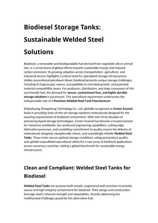 Biodiesel Storage Tanks Sustainable Welded Steel Solutions.docx