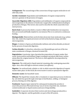 Bio digesters | DOCX