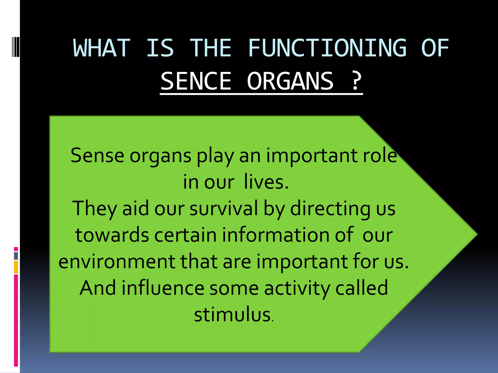 Bio digital plan sense organs | PPTX