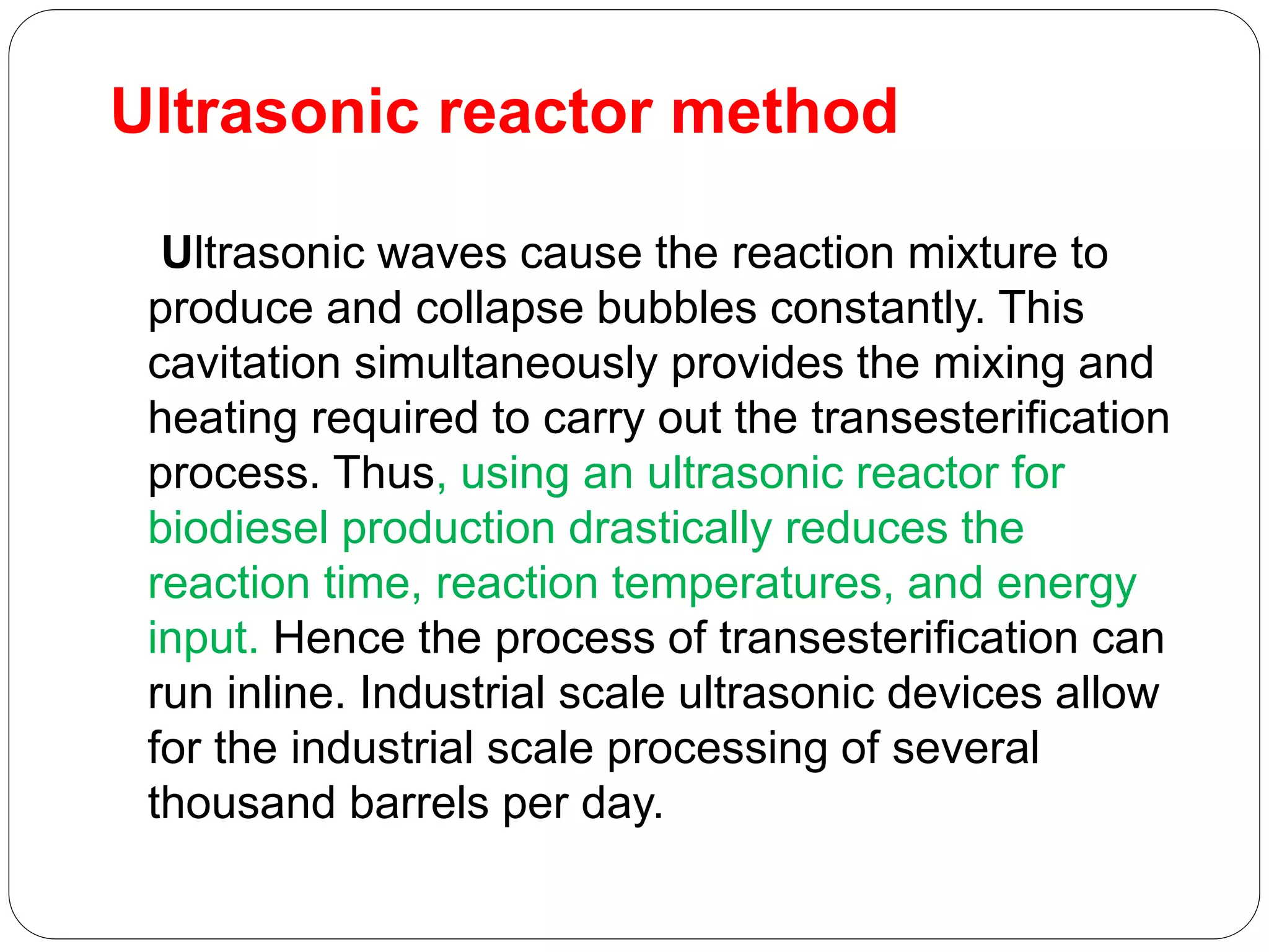 Biodiesel extraction | PPTX