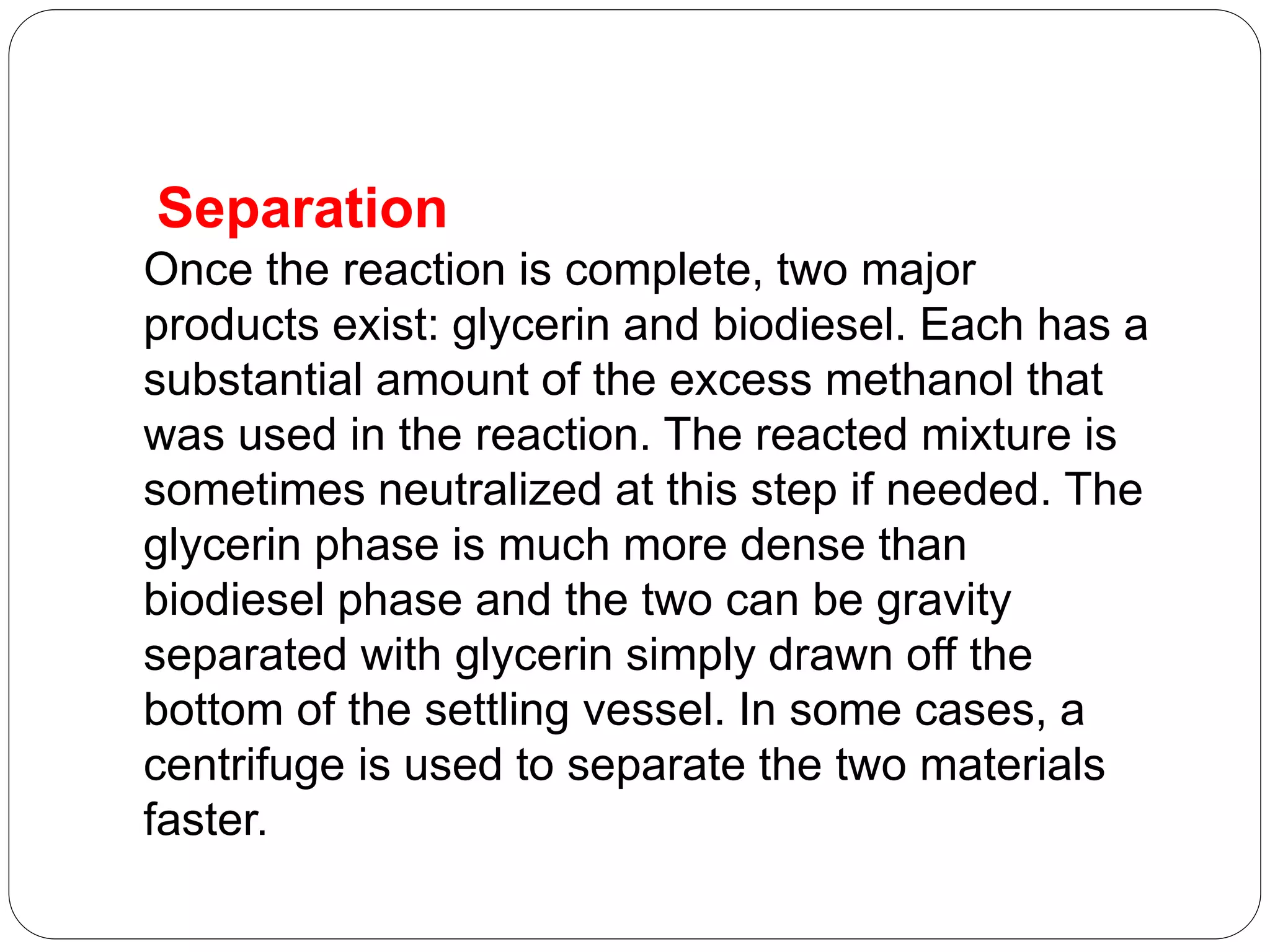 Biodiesel extraction | PPTX