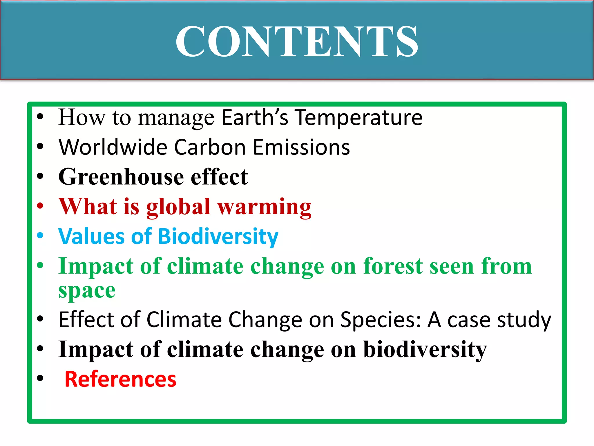 Impact of climate change on biodiversity | PPTX