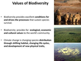 Impact of climate change on biodiversity | PPTX