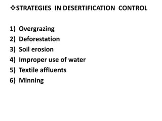 Biodivercity, desertification, sustainable devlopment | PPT