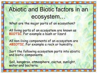 Cool Australia Biodiveristy 7&8 Powerpoint Presentation | PPT