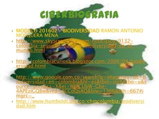 Biodiversidad en colombia | PPTX