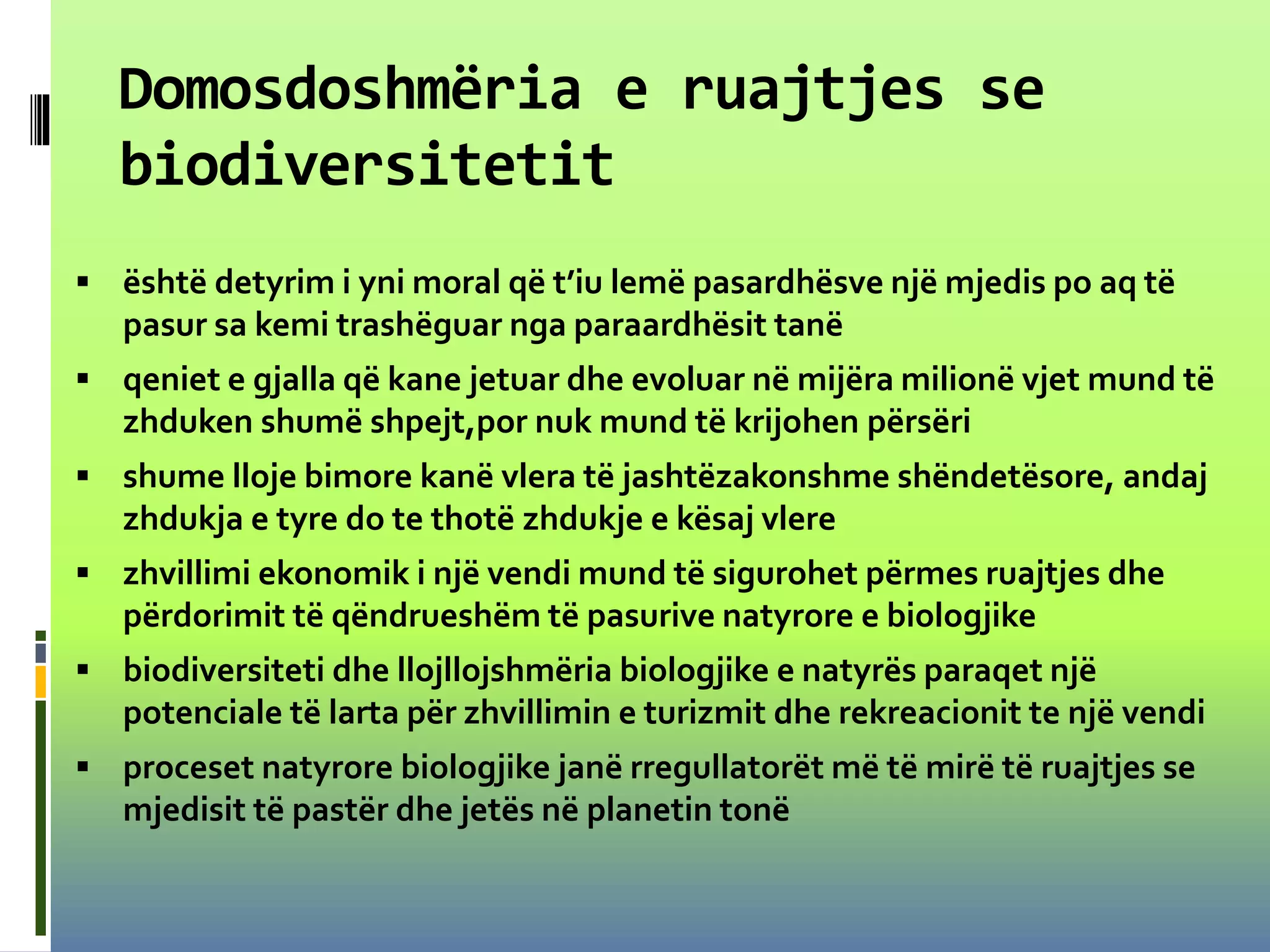Biodiversity projekt | PPTX